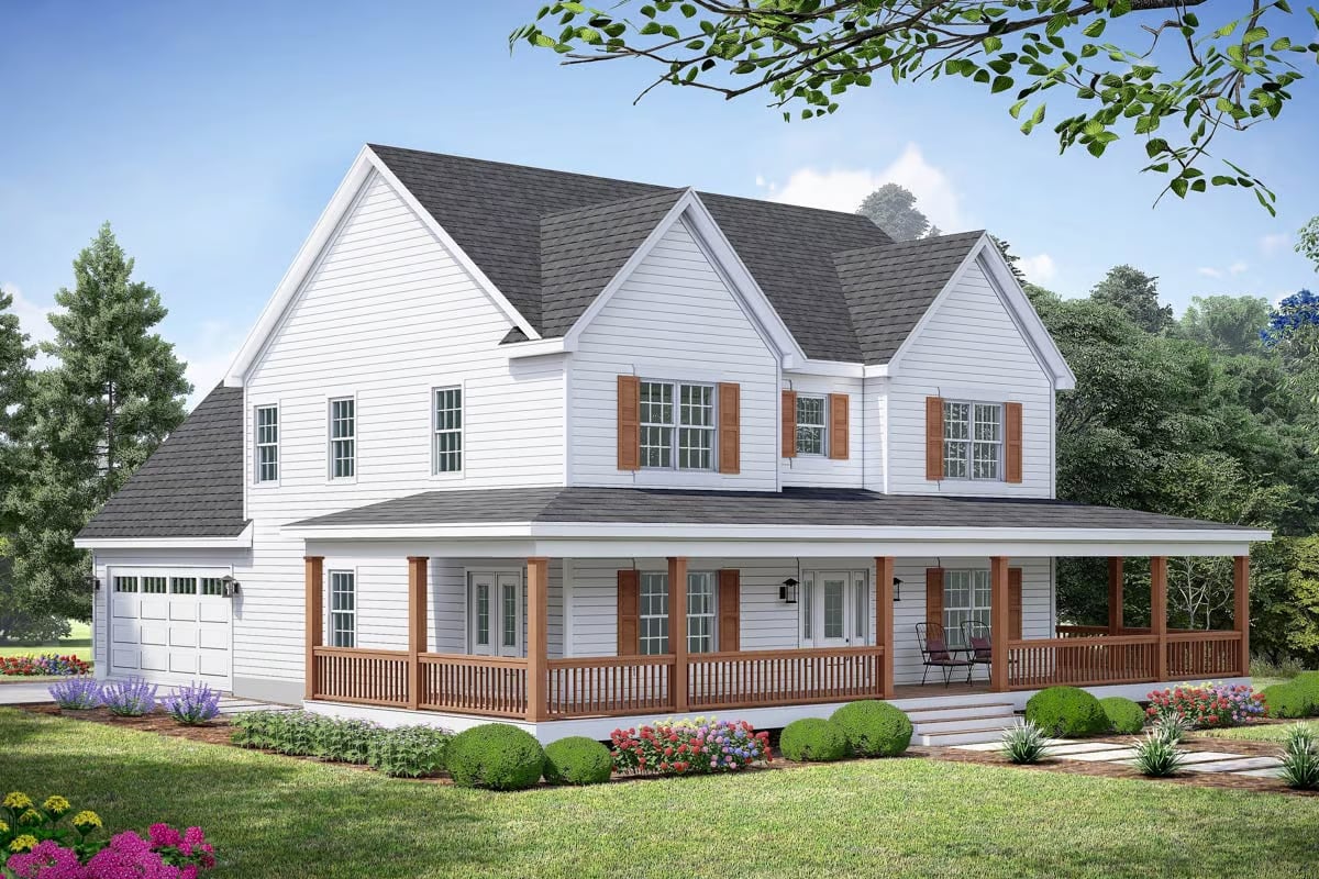 Love a Wraparound Porch? These 4 House Plans Deliver